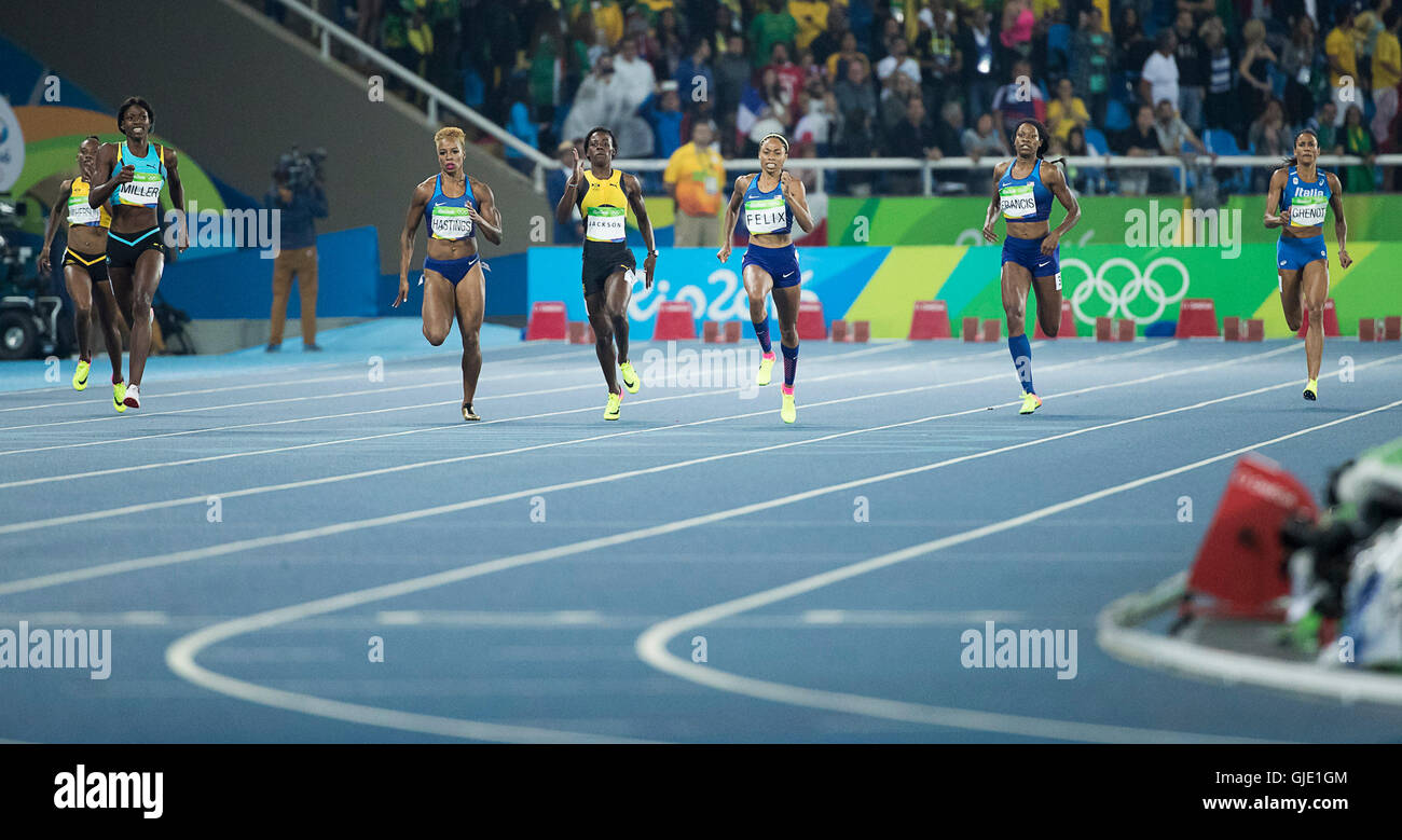Allyson felix rio hi-res stock photography and images - Alamy