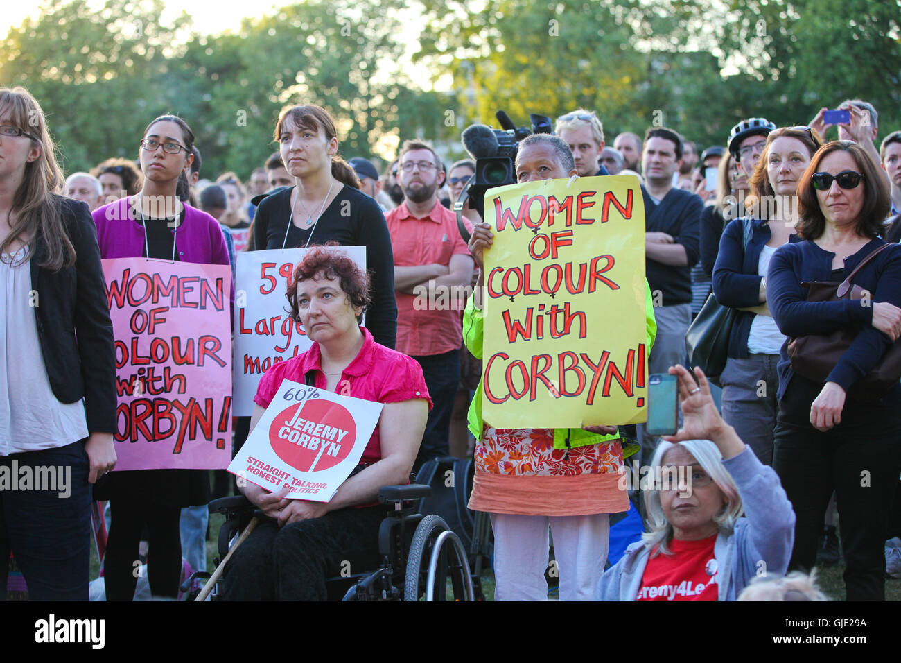 Highbury, North London, UK 15 Aug 2016 - Hundreds of Labour Party ...