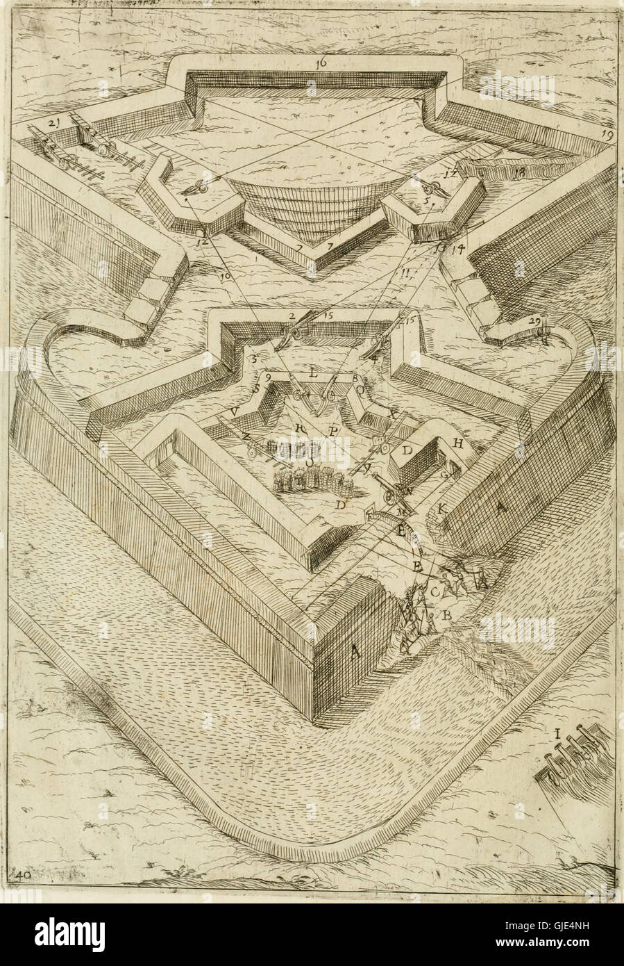 A 1624 treatise on fortifications, military defense, and siege tactics ...