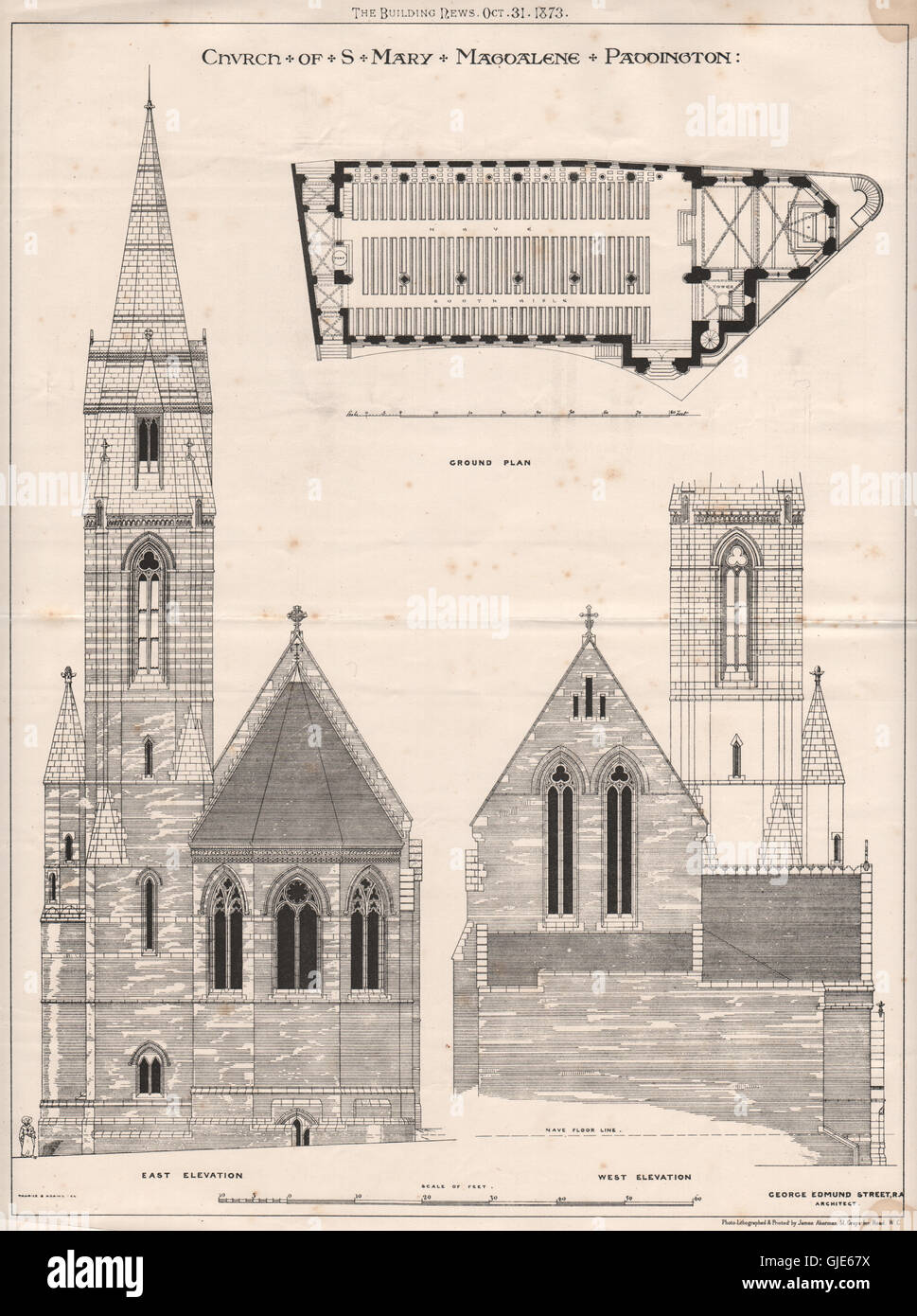 St. Mary Magdalene church, Paddington; George Edmund Street, Architect ...