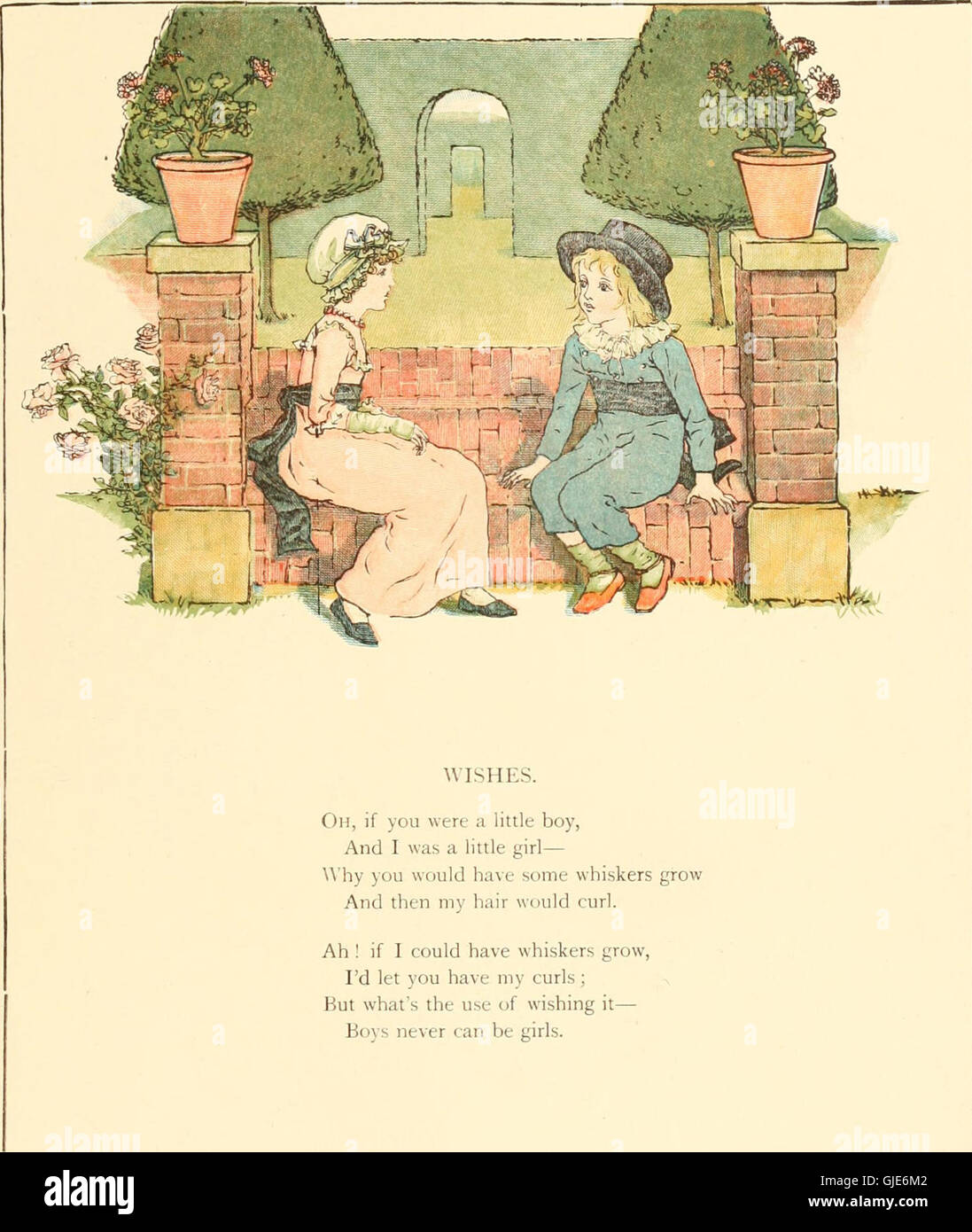 This book, 'Marigold Garden: Pictures and Rhymes,' published in 1910 ...