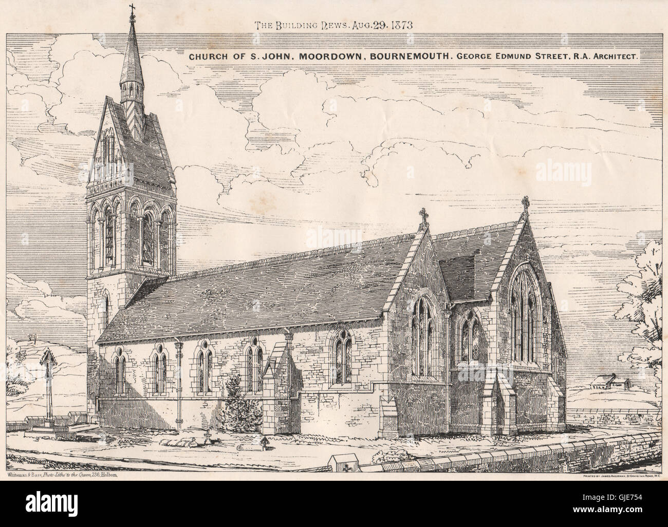 St John's church, Moordown, Bournemouth; George Edmund Street Archt ...