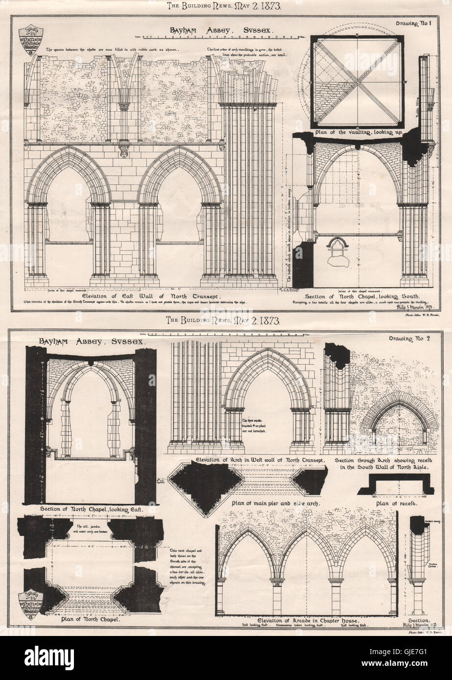 Abbey drawing hi-res stock photography and images - Alamy
