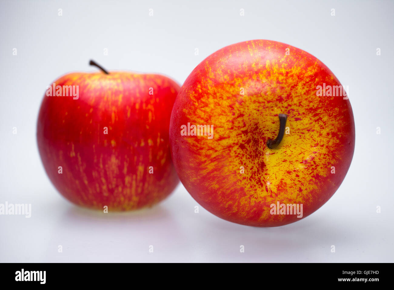 Royal Gala Apple Isolated on White Stock Photo - Alamy