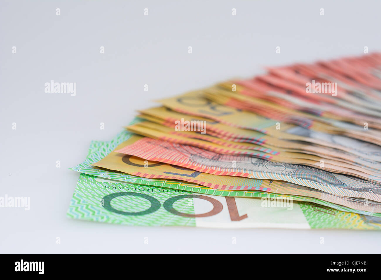 Australian currency fanned banknotes hi-res stock photography and ...