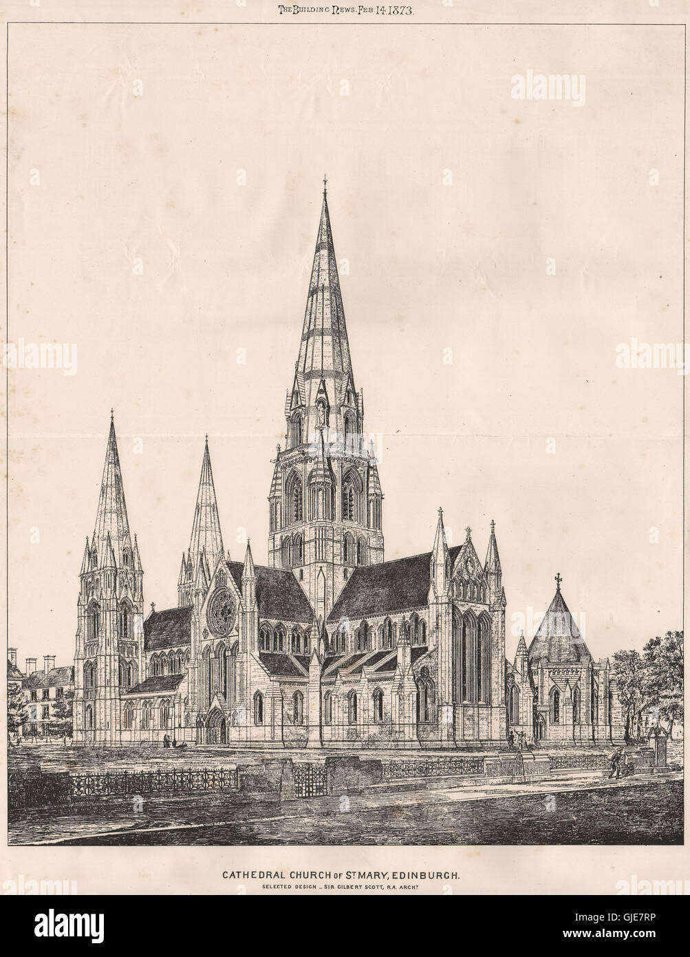 Cathedral Church of St. Mary, Edinburgh. Sir Gilbert Scott Architect ...