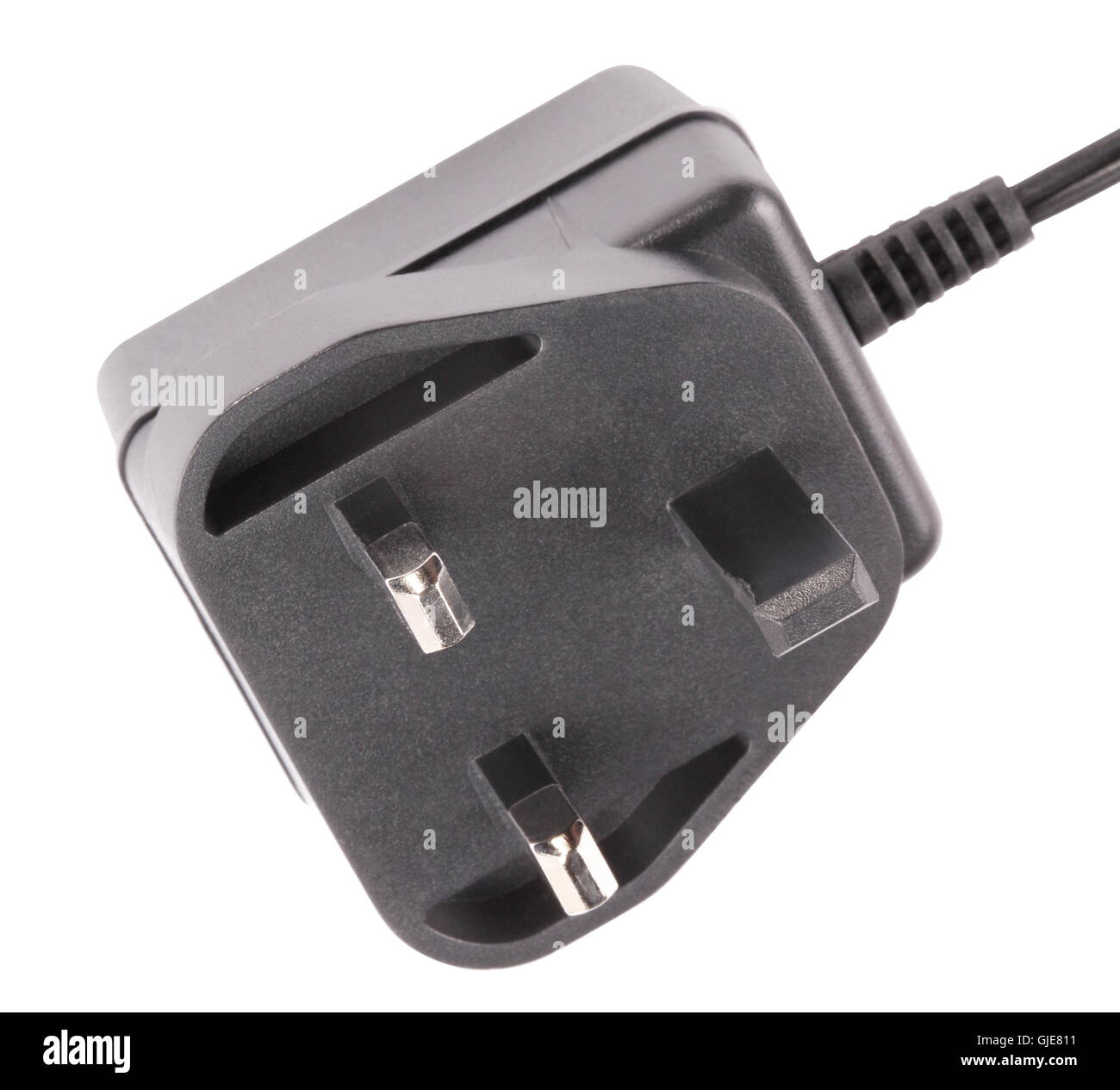 UK Outlet Plug with Cord Isolated Stock Photo - Alamy