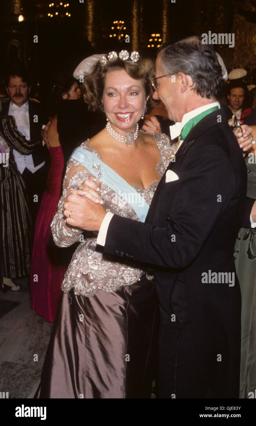 PRINCESS CHRISTINA with husband Tord Magnusson at Nobel banquet dancing ...