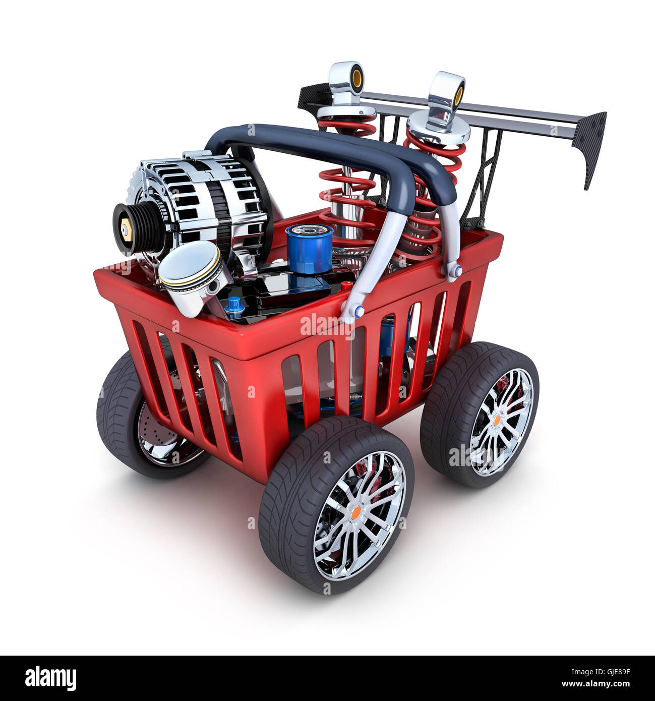 Car parts illustration hi-res stock photography and images - Alamy