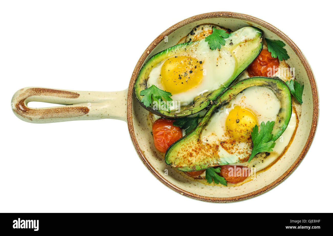 Avocado egg recipe Cut Out Stock Images & Pictures - Alamy
