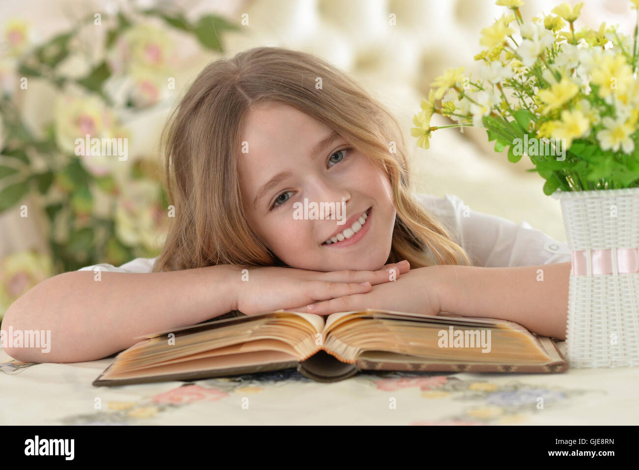 student girl doing homework Stock Photo - Alamy