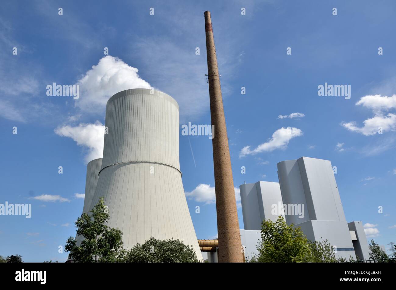 Cooling towers fence hi-res stock photography and images - Alamy