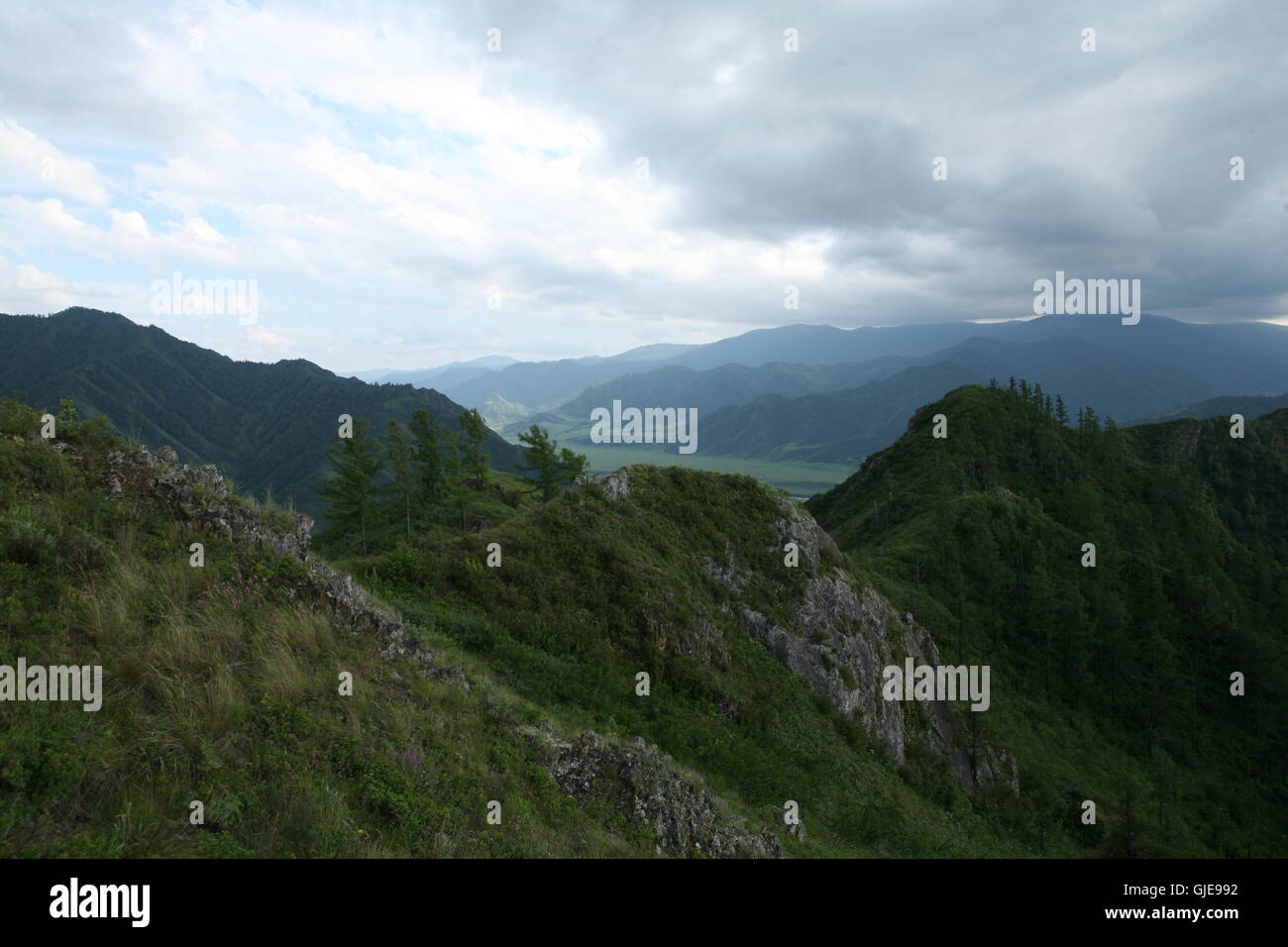 Altai region Russia mountain landscapes Stock Photo - Alamy