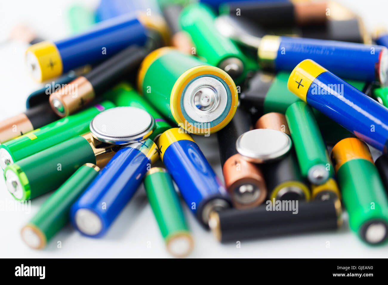 close up of alkaline batteries Stock Photo - Alamy