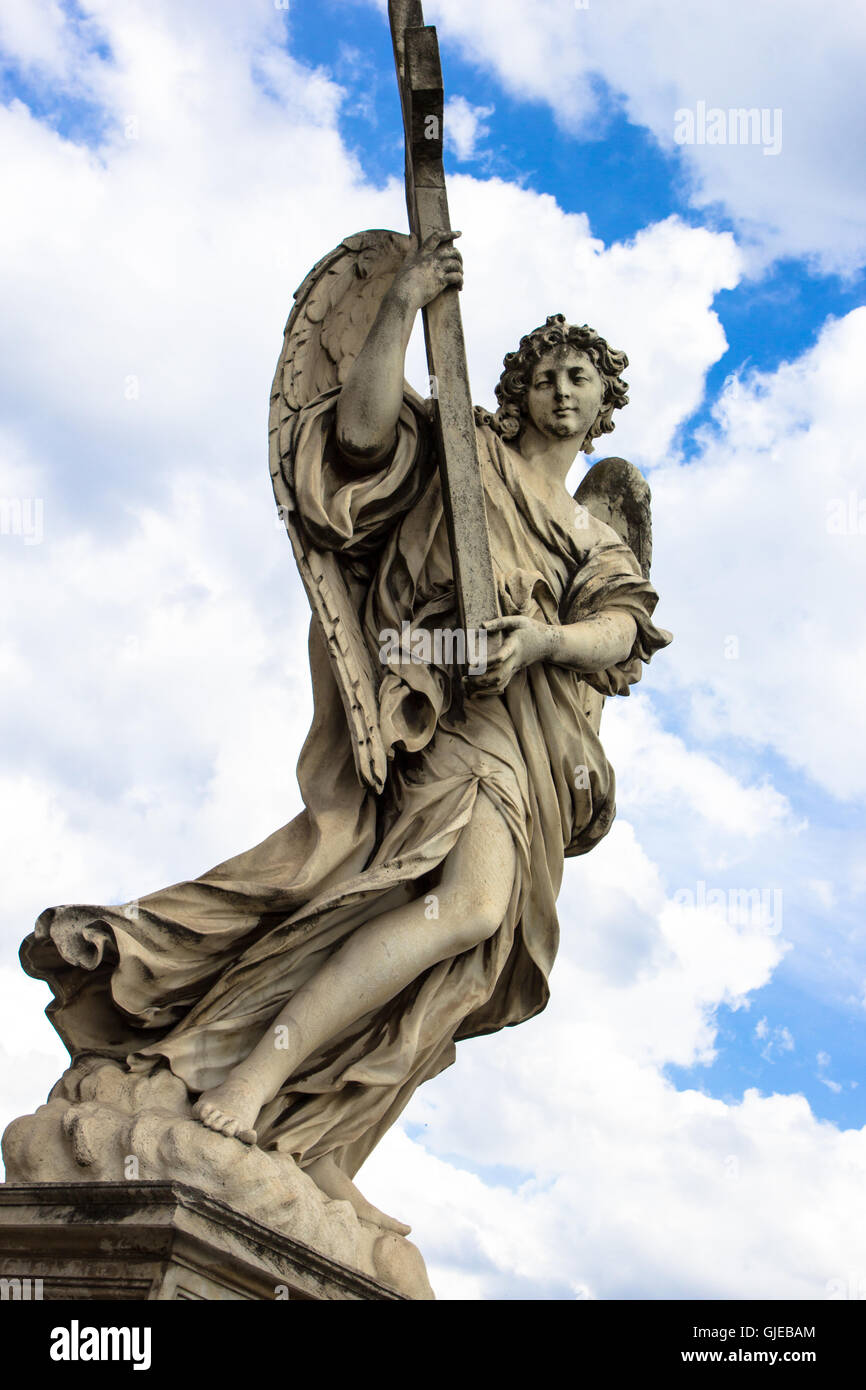 Stone Statue Rome Italy Stock Photo - Alamy