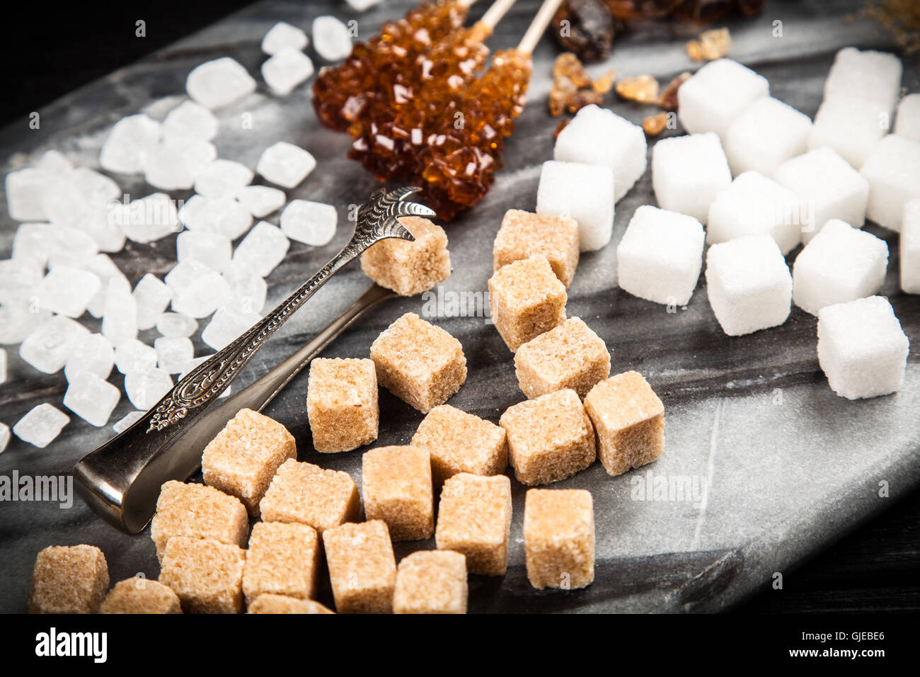 DIfferent types of sugar Stock Photo - Alamy