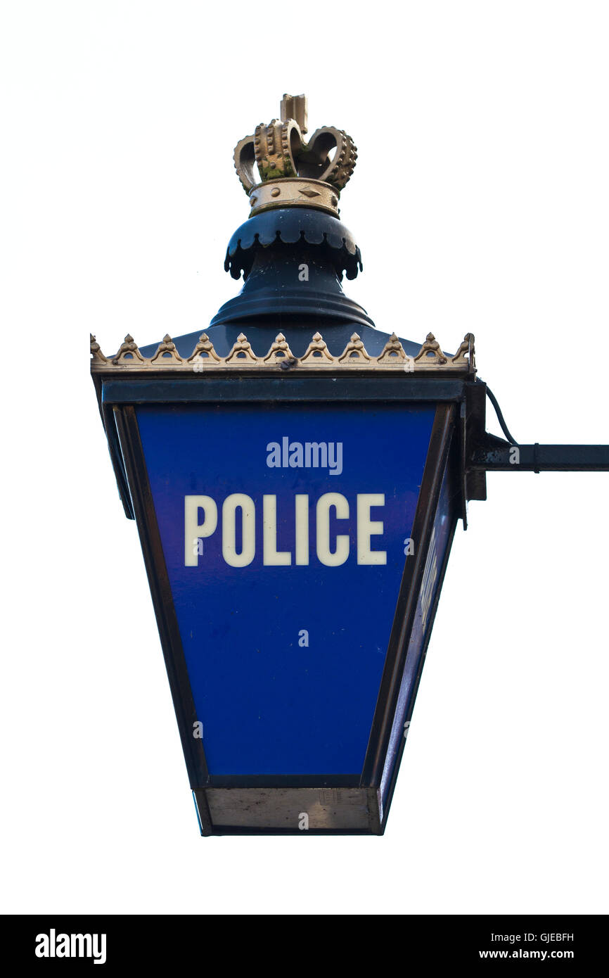 British police station lamp hi-res stock photography and images - Alamy