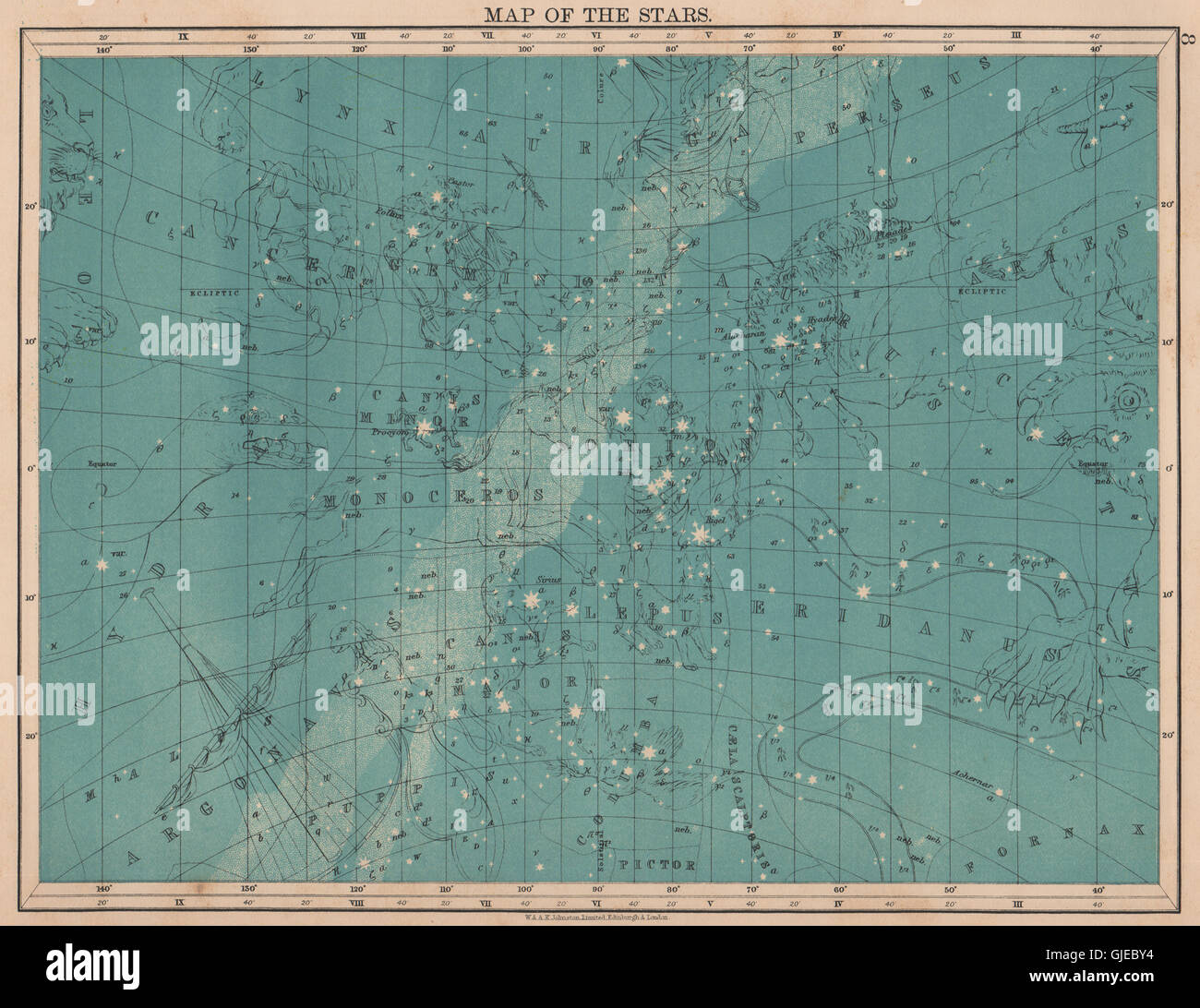Map of orion hi-res stock photography and images - Alamy