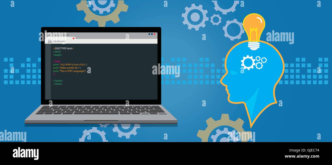 Geometric programming code Stock Vector Images - Alamy