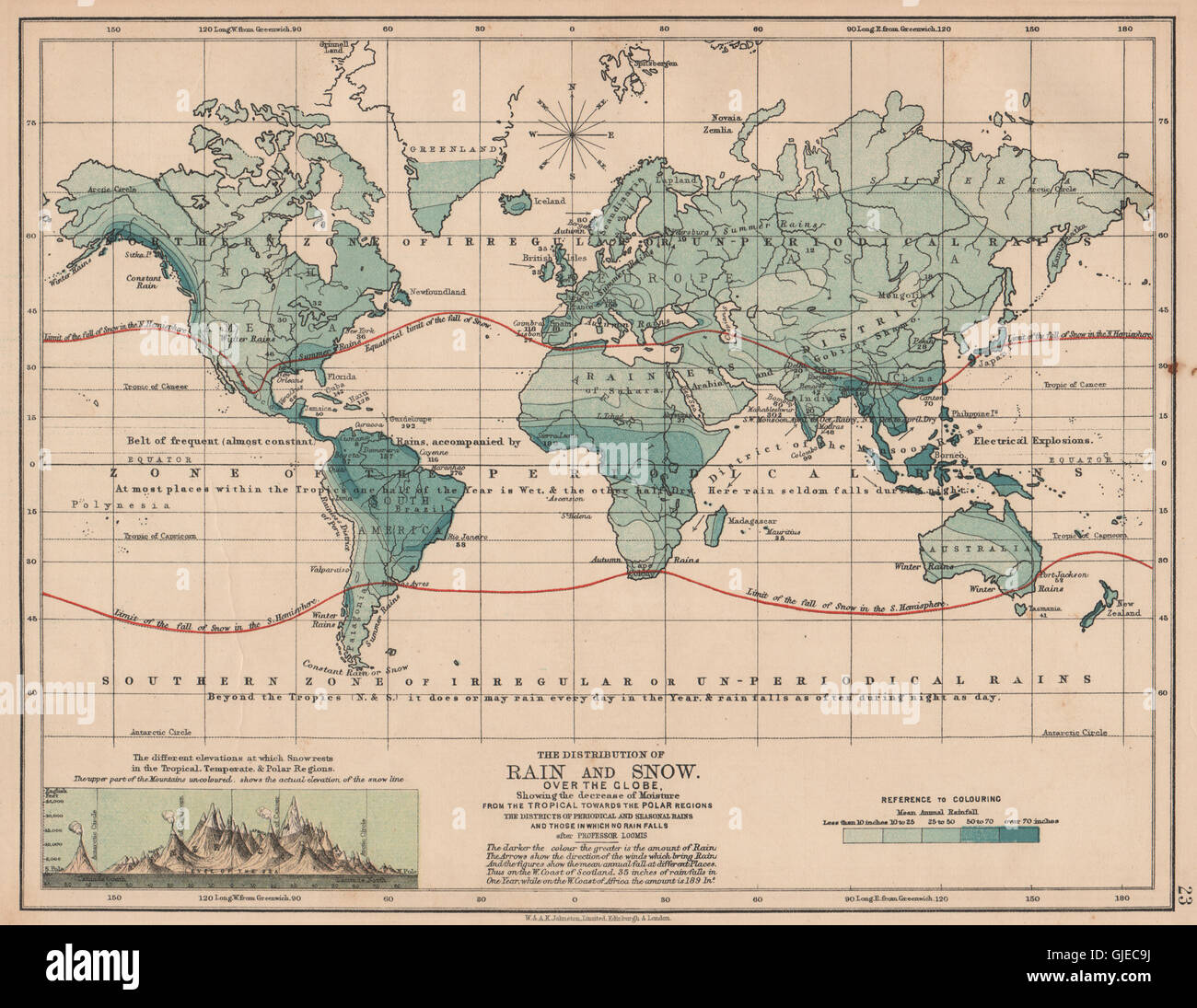 World rainfall map hi-res stock photography and images - Alamy