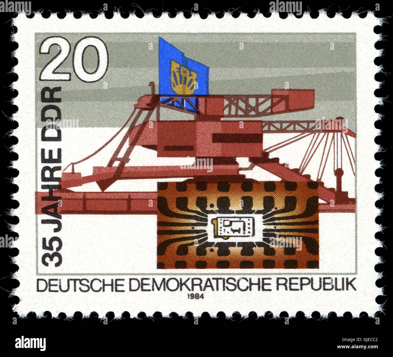This 1984 DDR stamp, MiNr 2889, is part of a series from the German ...