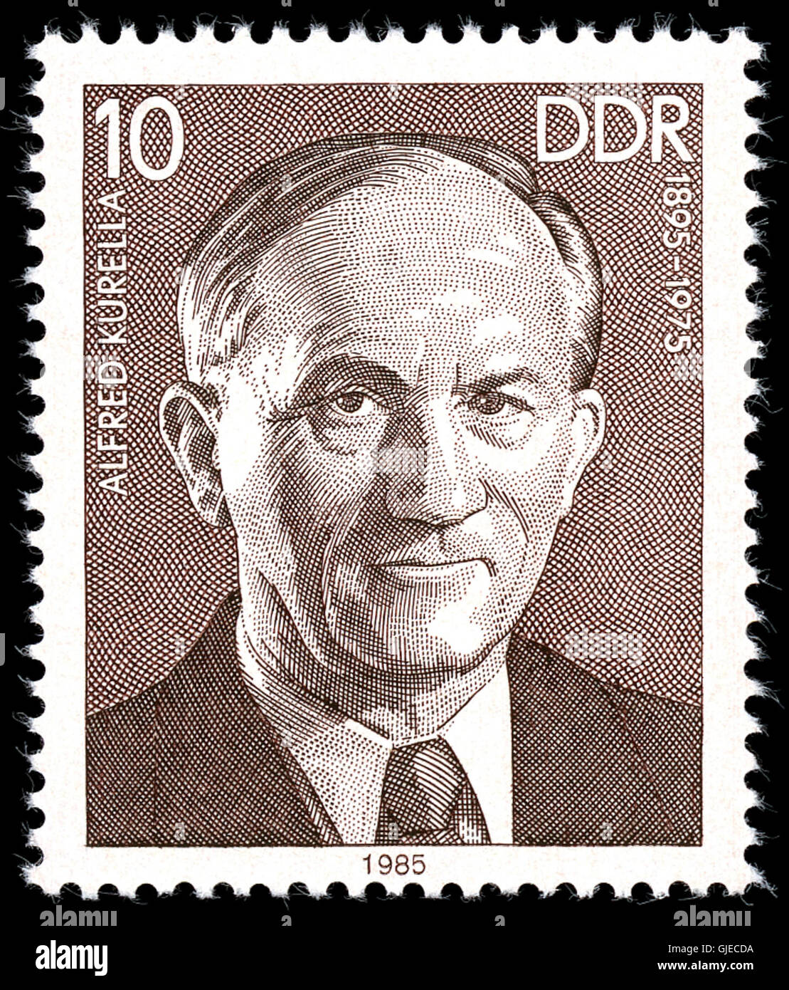 The 1985 DDR MiNr 2921 stamp from the German Democratic Republic ...