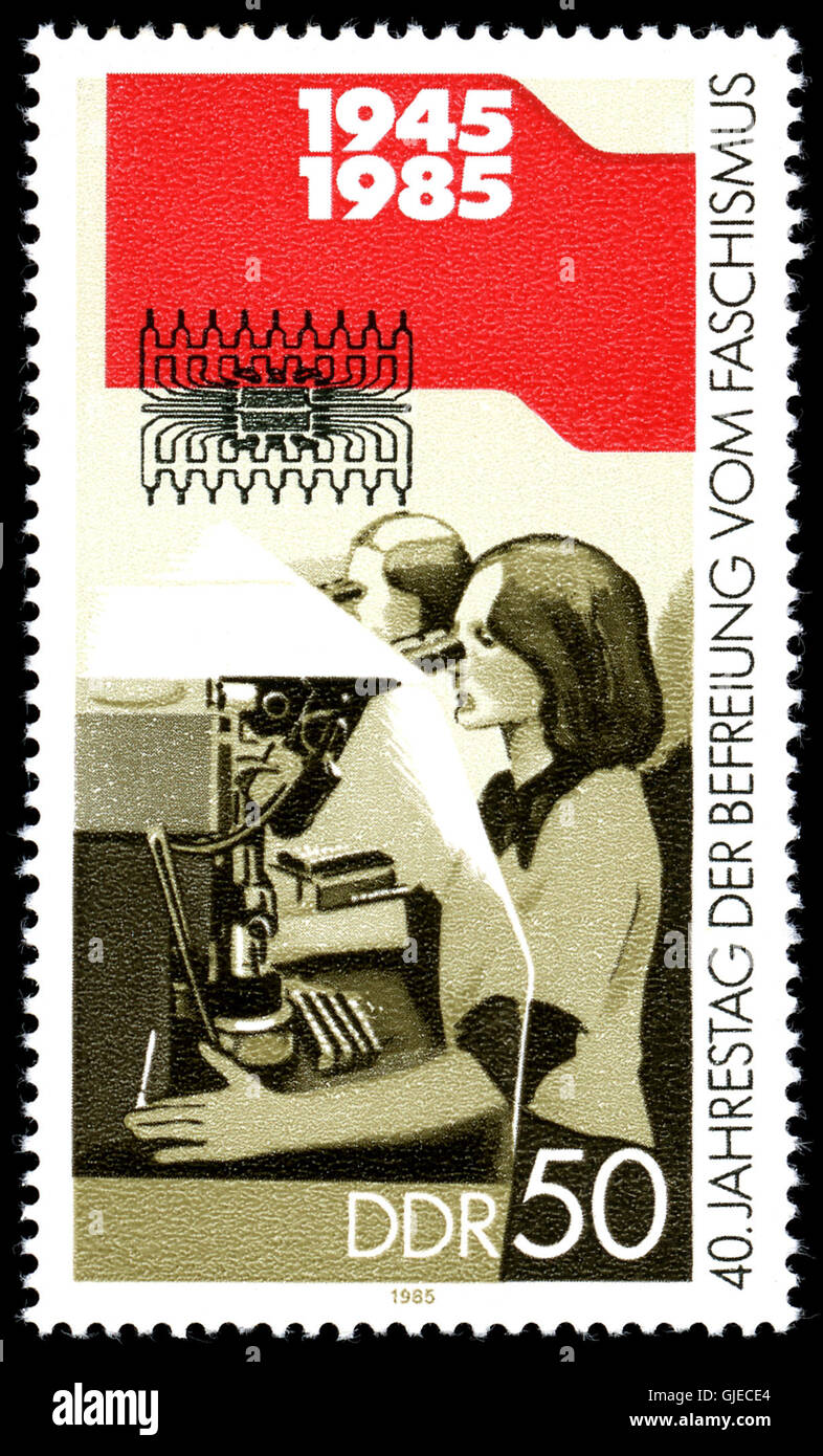 The DDR MiNr 2944, issued in 1985, celebrates East Germany's ...