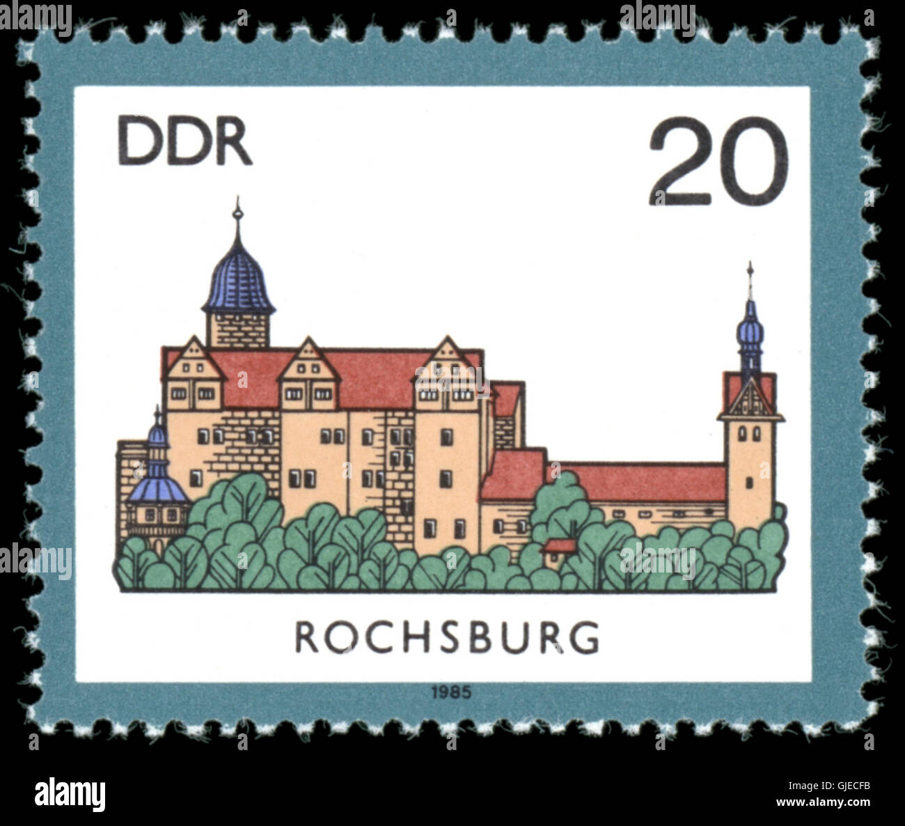 The DDR 1985 MiNr 2977 stamp was issued to commemorate significant ...