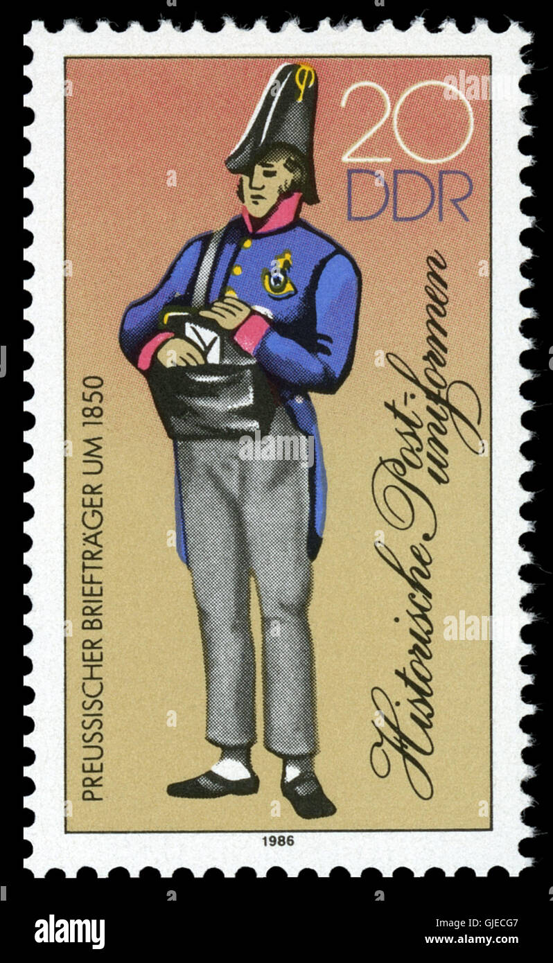 This DDR (German Democratic Republic) stamp from 1986, MiNr 2998 II ...