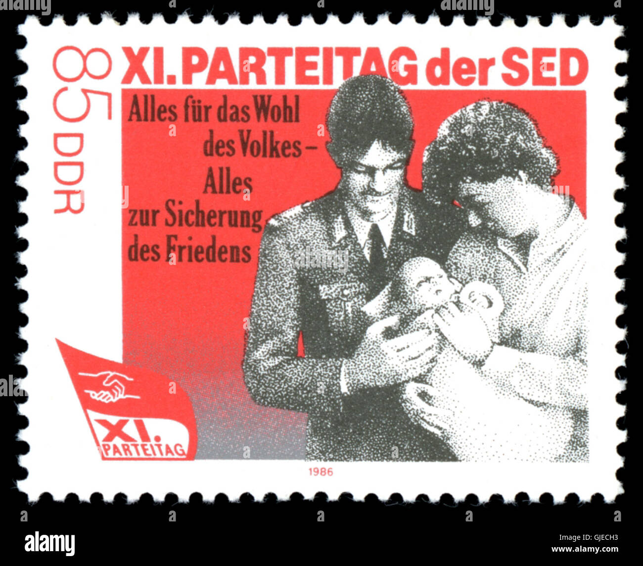 The DDR 1986 MiNr 3012 stamp was issued as part of a series that ...