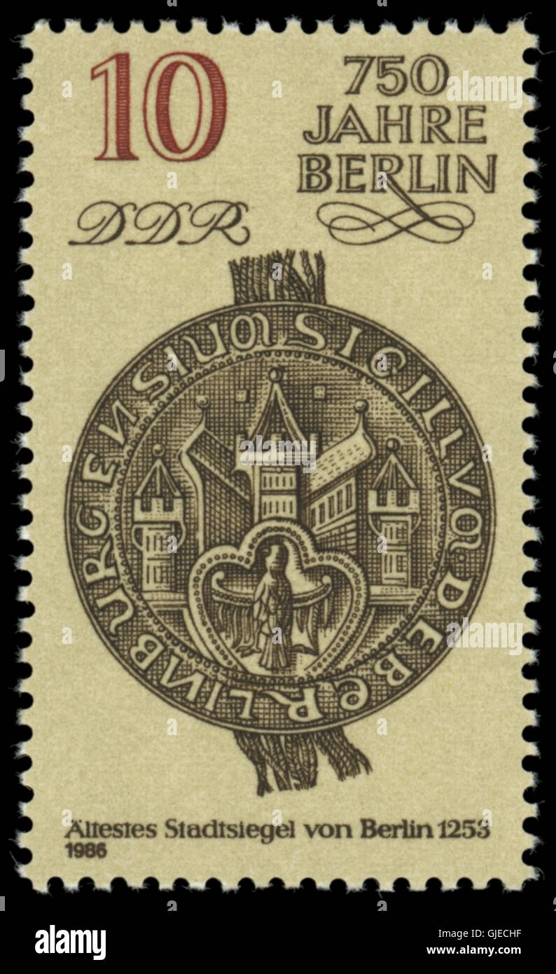 This DDR (German Democratic Republic) stamp from 1986, MiNr 3023 ...