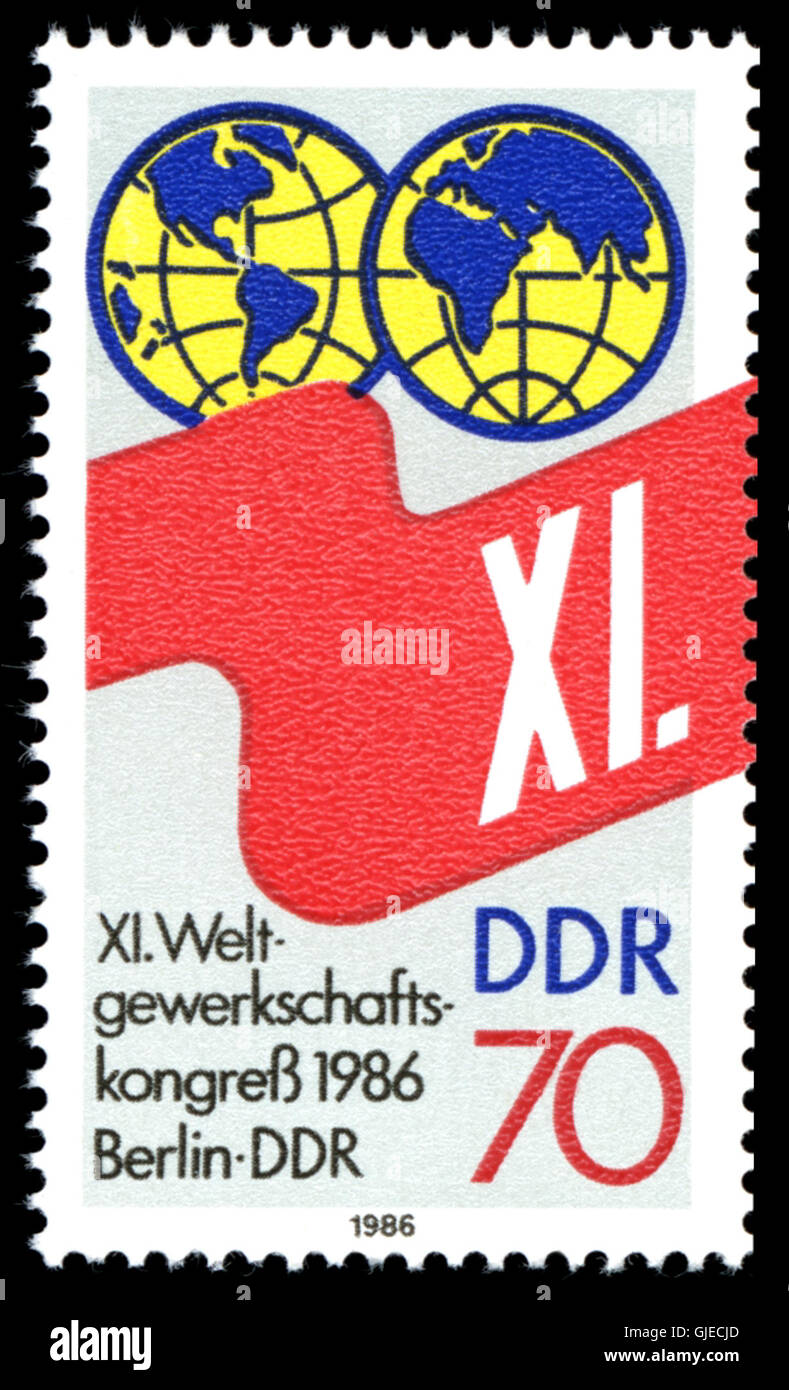 The 1986 DDR MiNr 3049 stamp was issued by East Germany as part of a ...