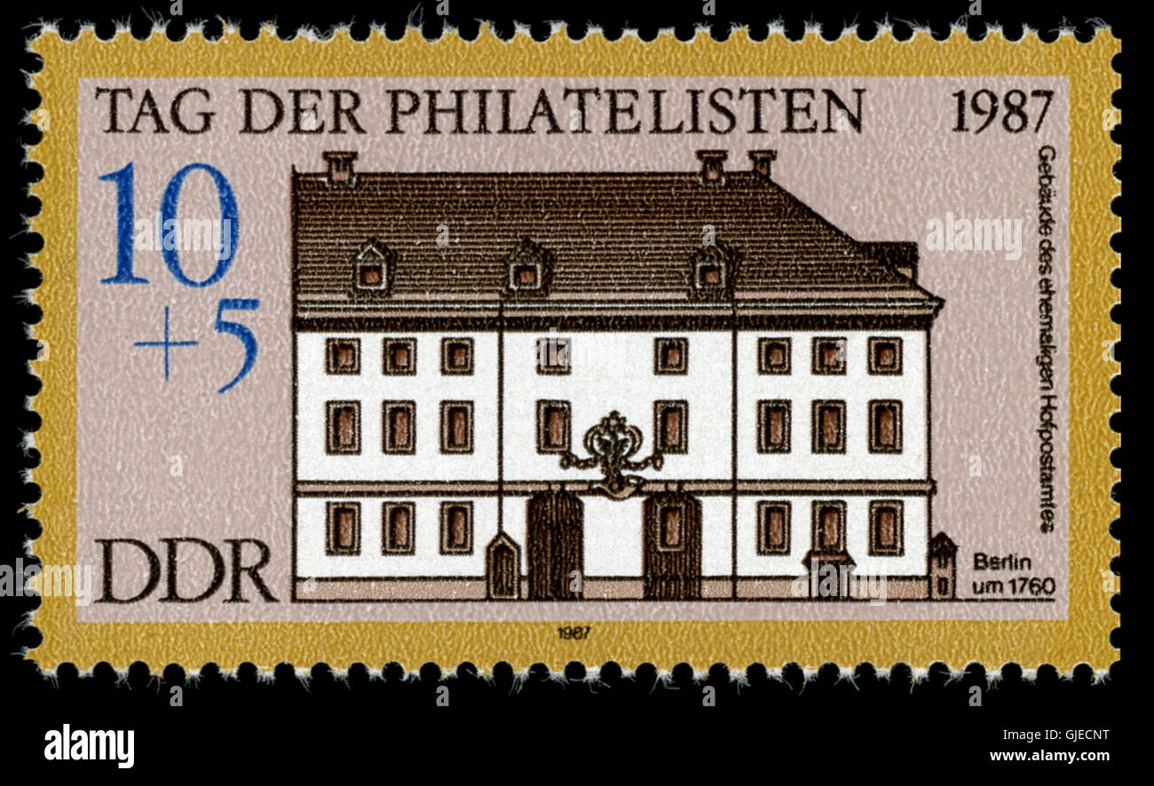 The DDR stamp MiNr 3118, issued in 1987, commemorates a notable ...