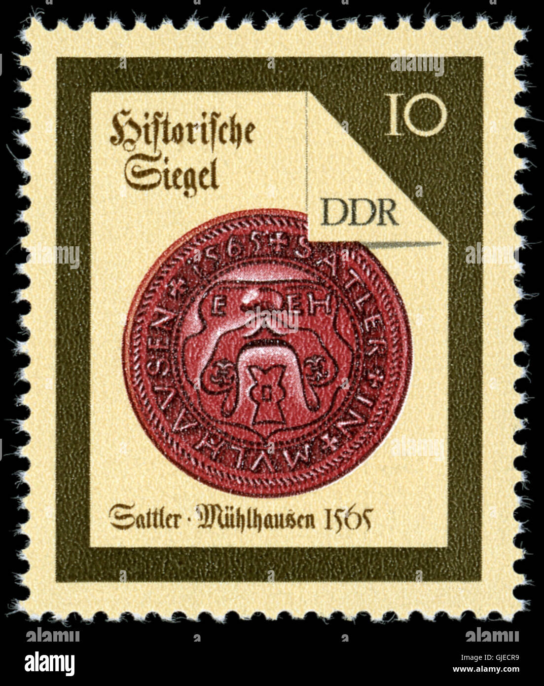 This 1988 DDR stamp, MiNr 3156, is part of East Germany's commemorative ...