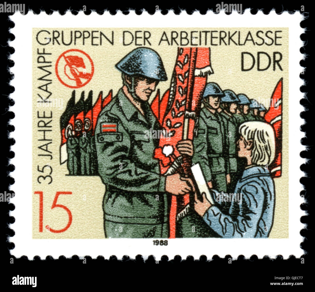 The DDR 1988 MiNr 3179 stamp was issued by East Germany to commemorate ...