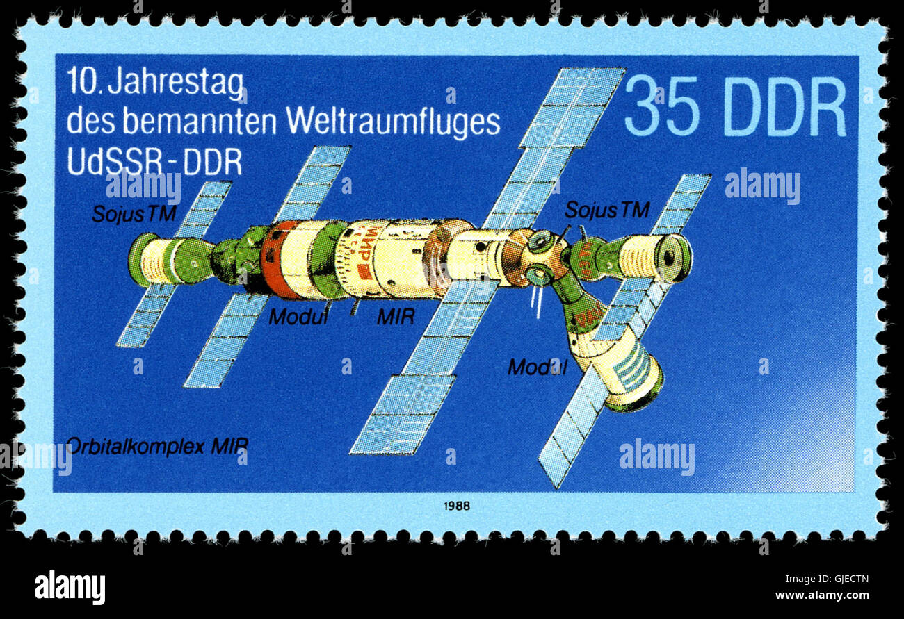 Released in 1988, DDR stamps MiNr 3190-3192 commemorate the joint ...