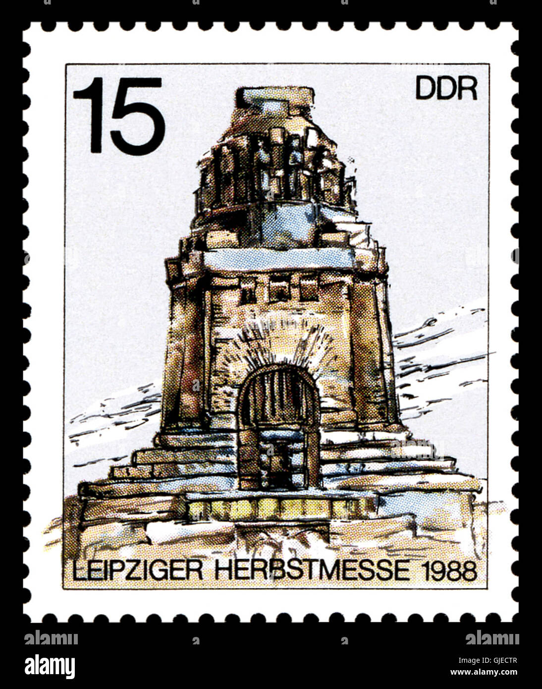DDR (East Germany) stamp MiNr 3194 from 1988, featuring a commemorative ...