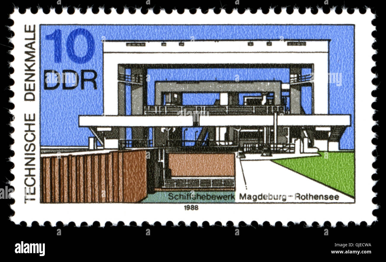 The 1988 DDR MiNr 3204 stamp from East Germany celebrates the country’s ...