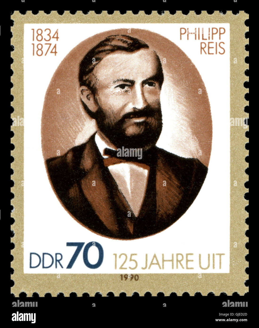 MiNr 3336, issued in 1990 by the DDR, is a stamp from the last year of ...