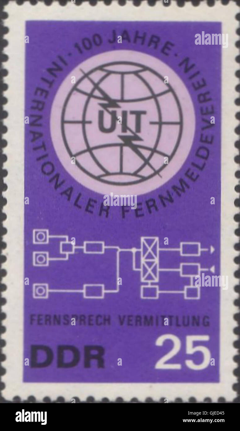 Historic Postage Stamps Of The Gdr High Resolution Stock Photography ...