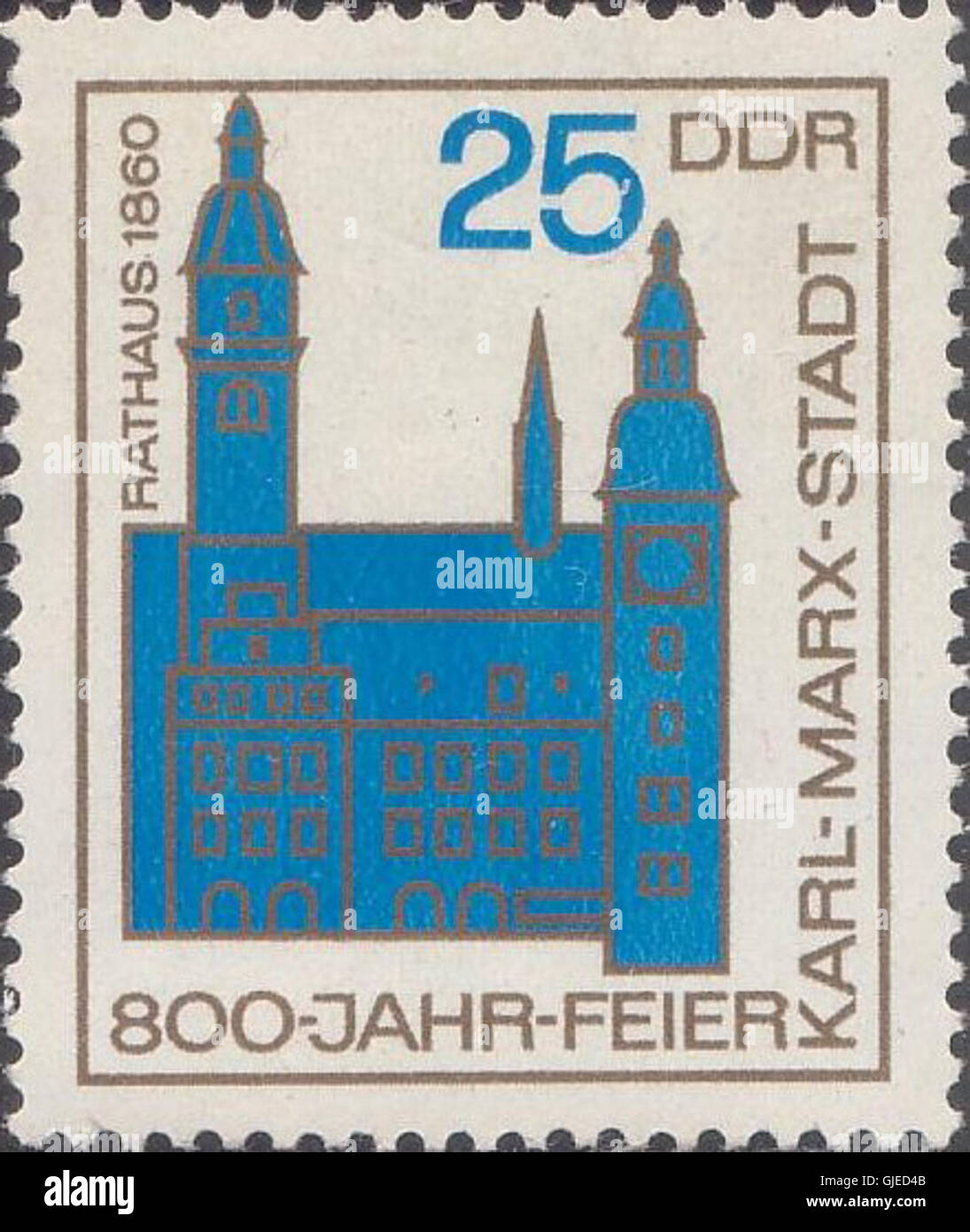 Historic postage stamps of the gdr hi-res stock photography and images ...