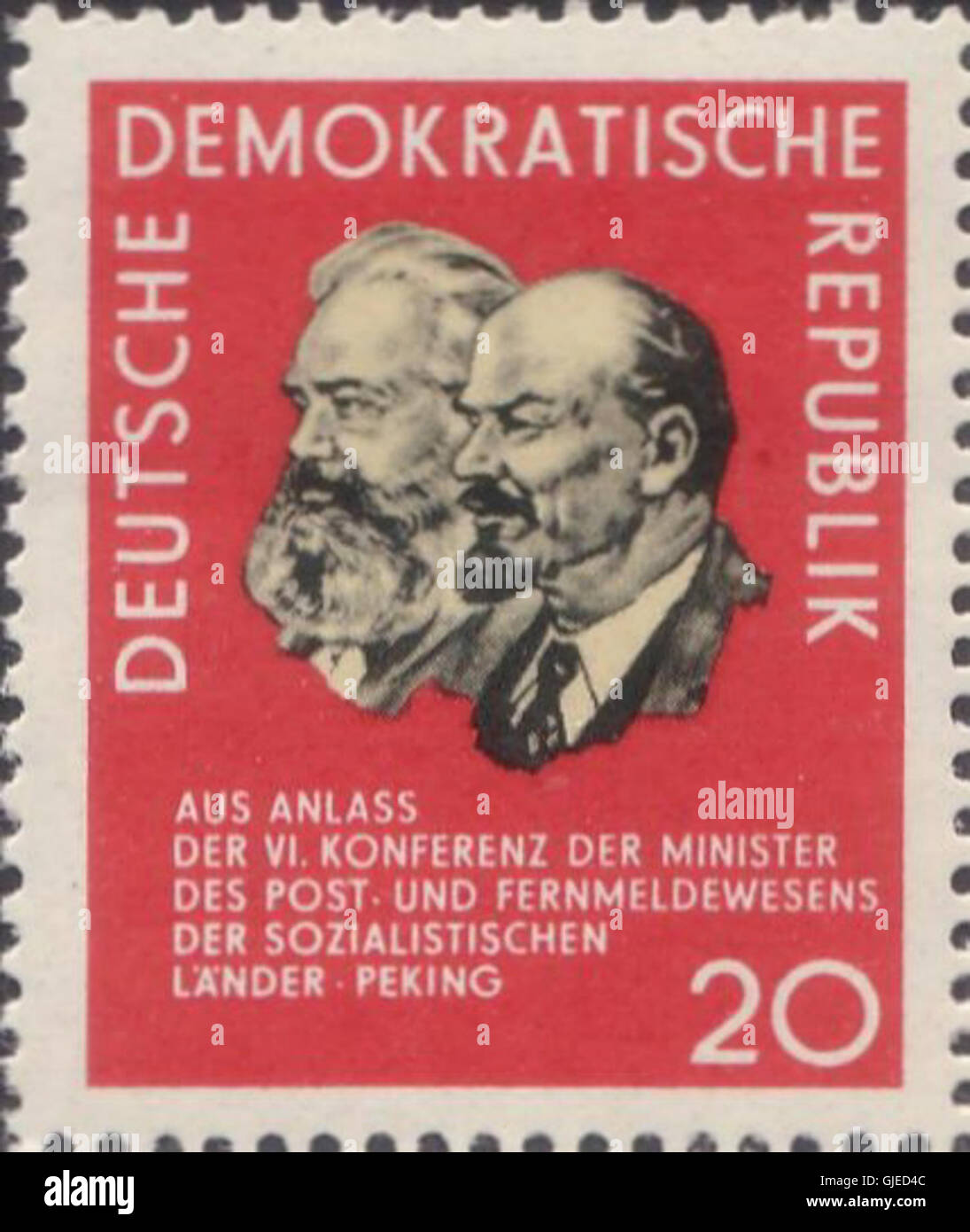 Historic postage stamps of the gdr hi-res stock photography and images ...