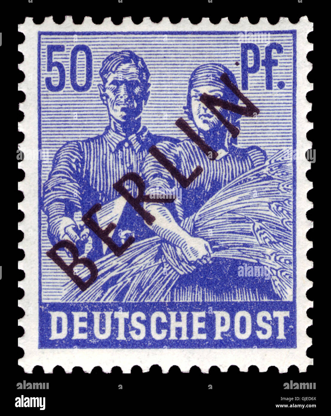 Deutsche post stamp hi-res stock photography and images - Alamy