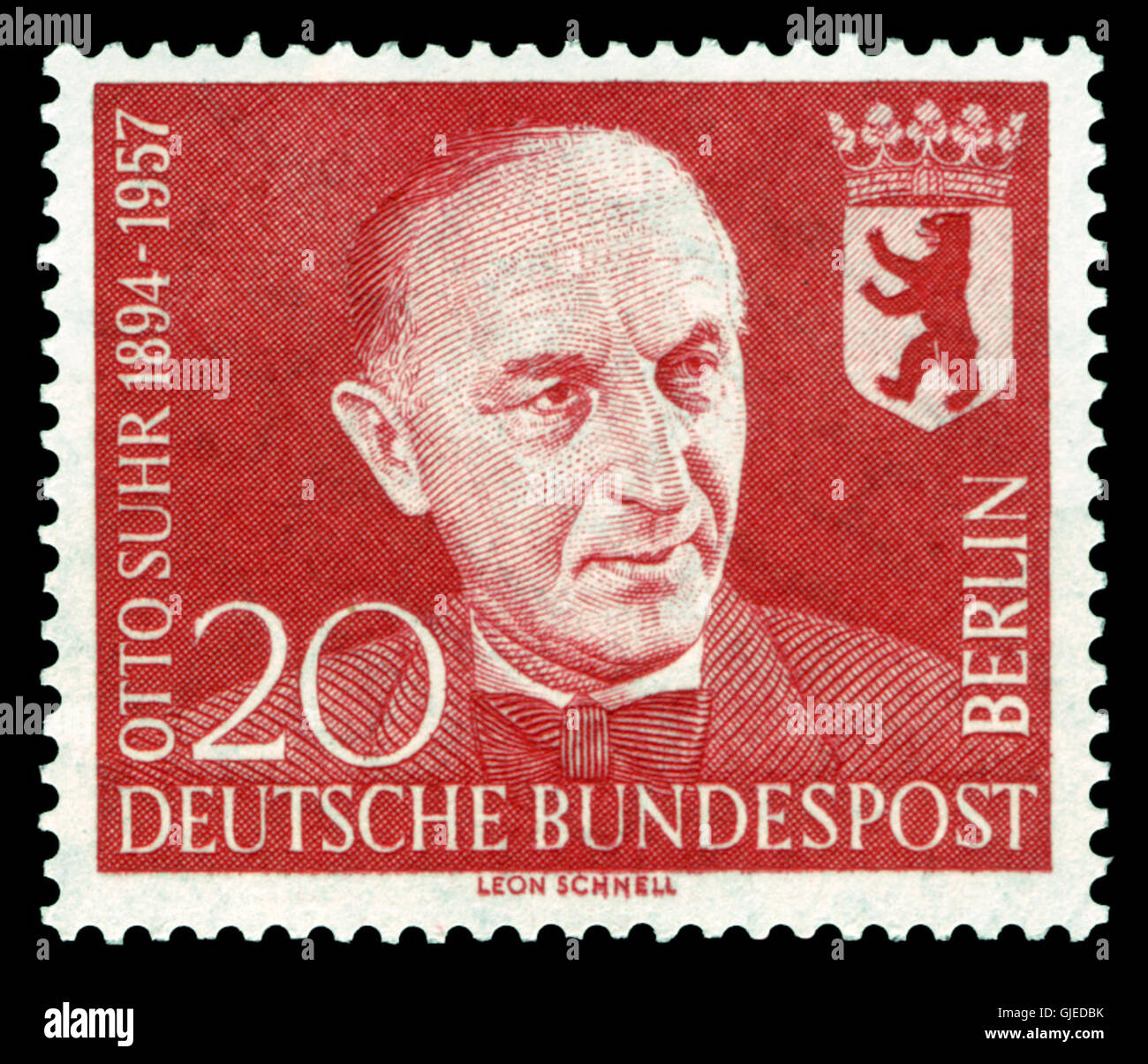 The 1958 DBPB 181 Otto Suhr stamp was issued in honor of Otto Suhr, a ...