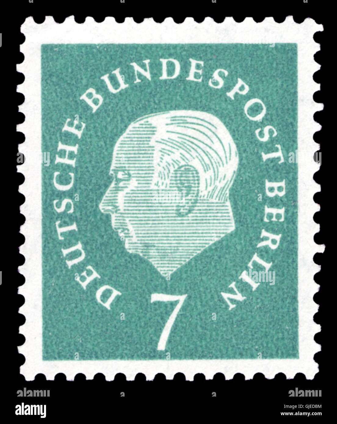 The 1959 DBPB stamp, number 182, honors Theodor Heuss, the first ...