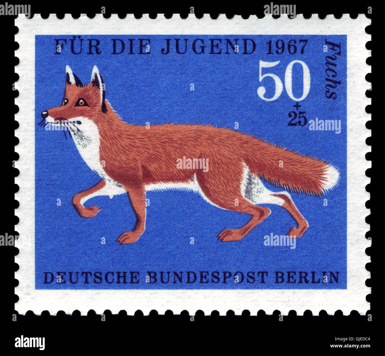 The DBPB 1967 302 Fuchs stamp was issued in 1967 to commemorate the ...