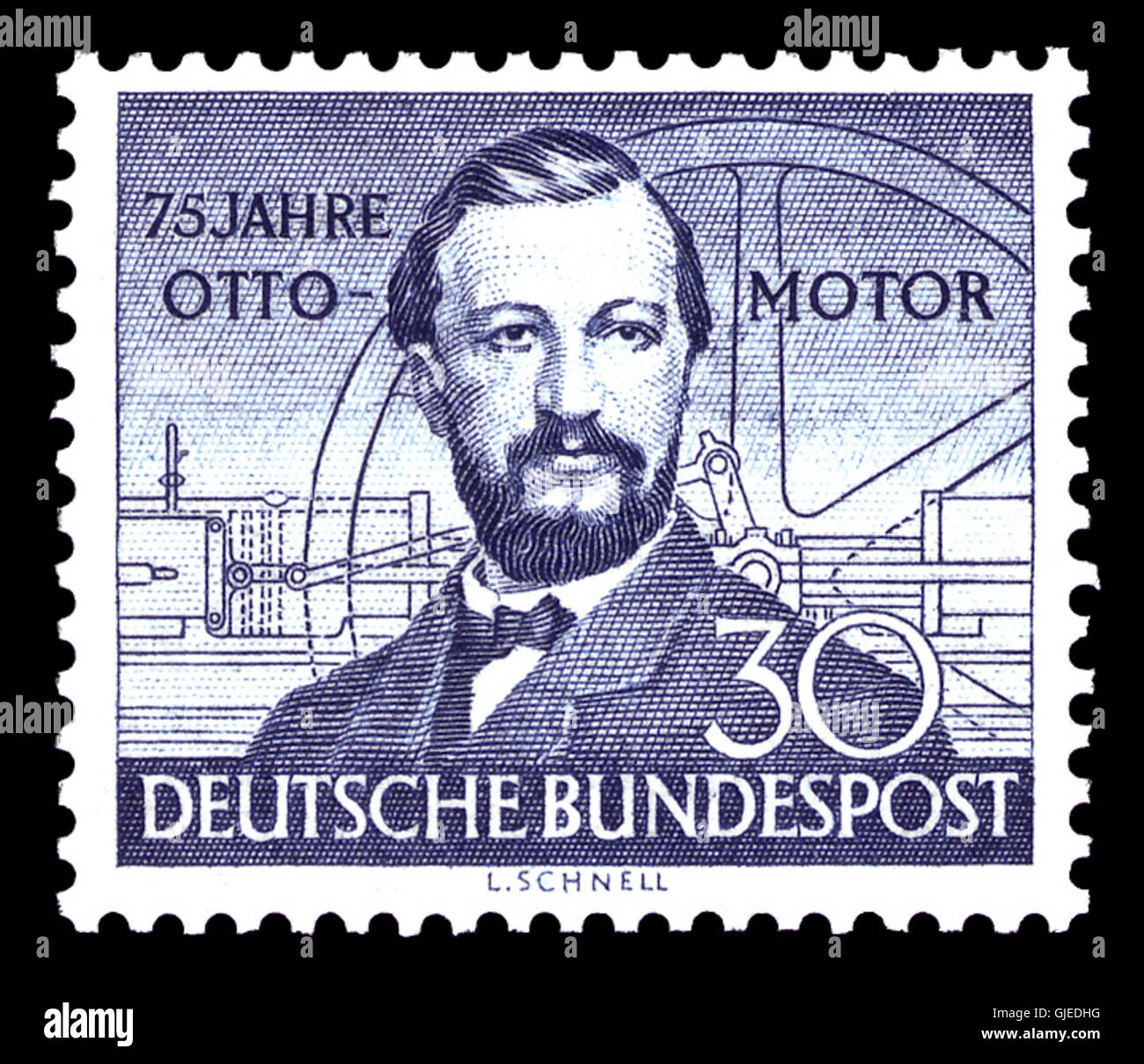 The DBP 1952 MiNr 150 Otto stamp commemorates the German physicist Otto ...
