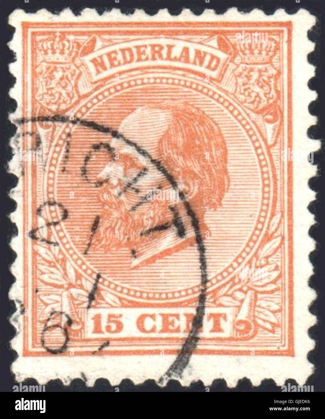 The 1872 Netherlands N23H stamp is a part of the early series issued by ...