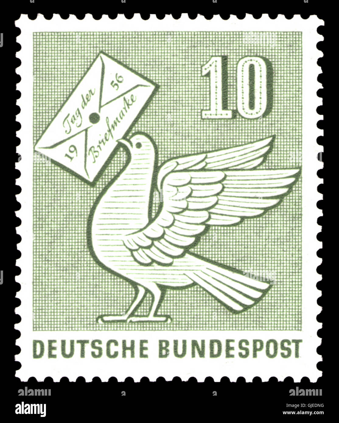 The DBP 1956 247 stamp, issued by the Deutsche Bundespost, commemorates ...