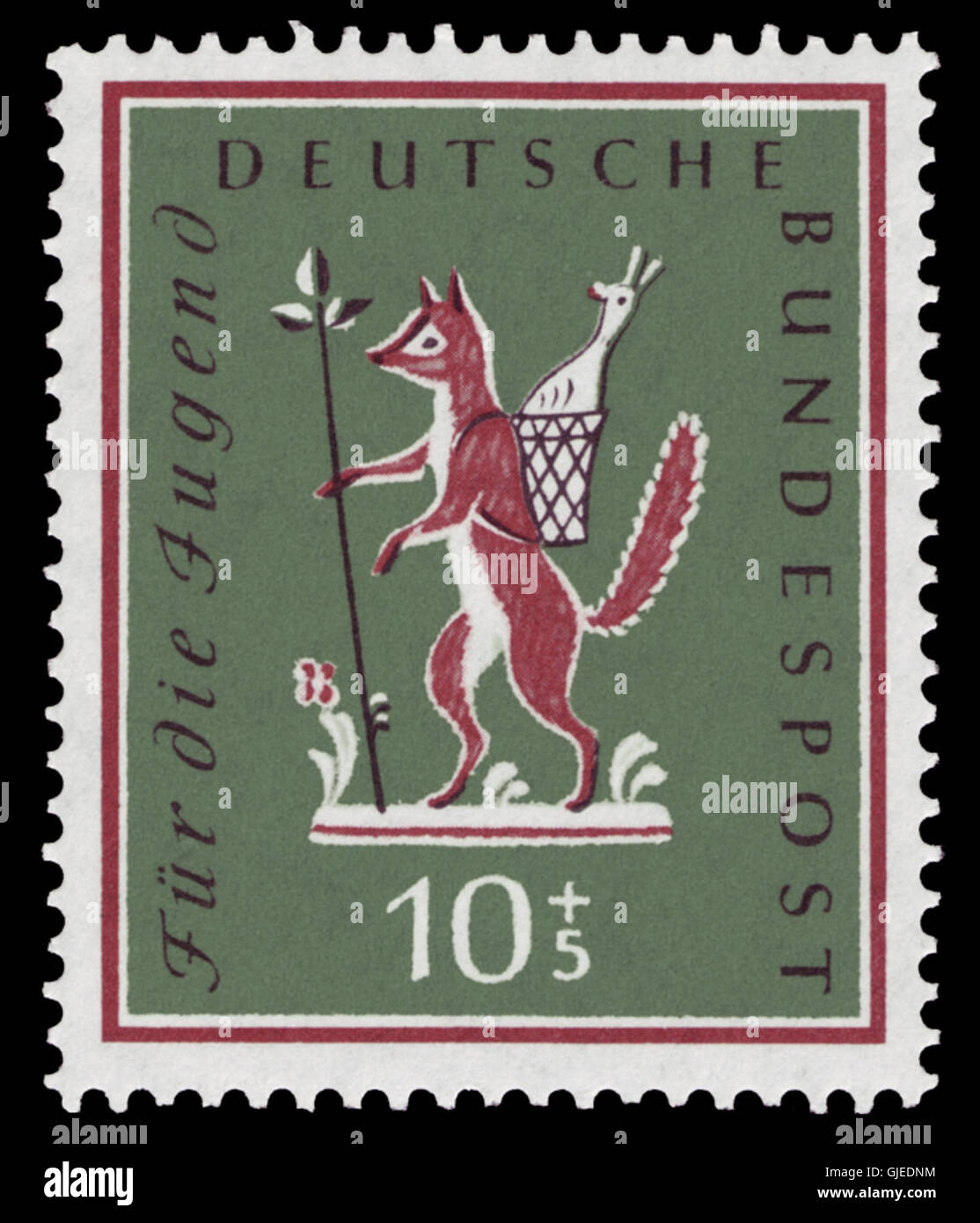 The 1958 DBP 286 stamp features an illustration inspired by the German ...